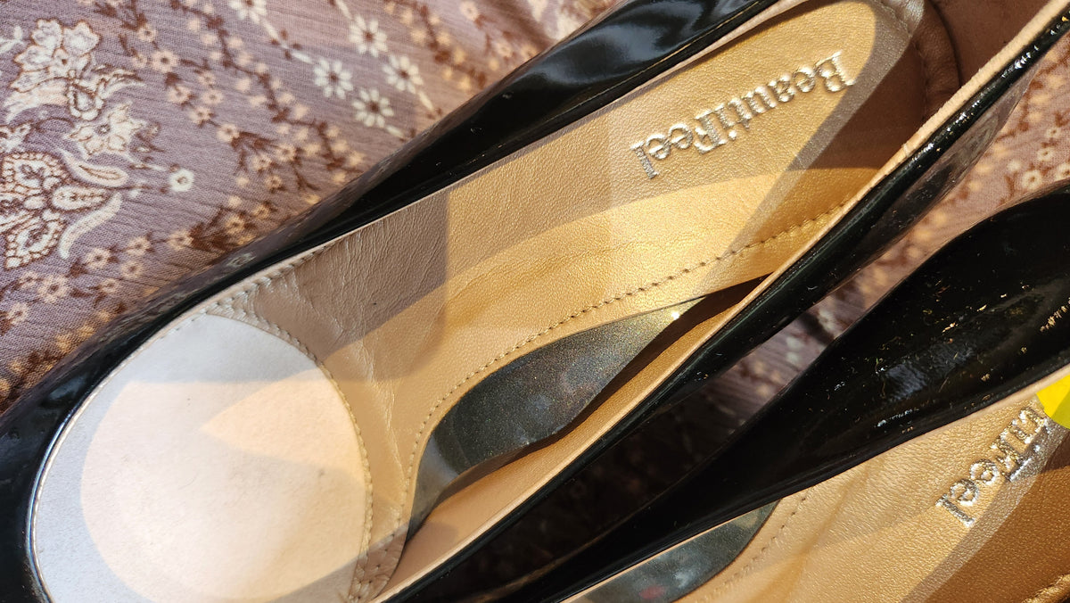 Beautifeel Metallic Black Patent Leather Pumps – Northside Cellar